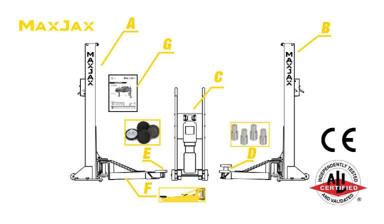 MaxJax M6K Specifications, Dimensions and features
